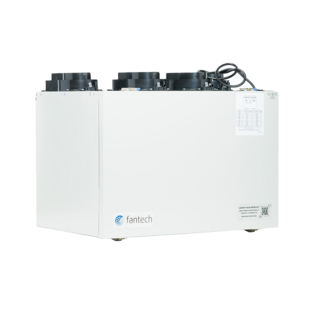 Flex100H Fantech Residential Heat Recovery Ventilator (HRV) 104 CFM, 1